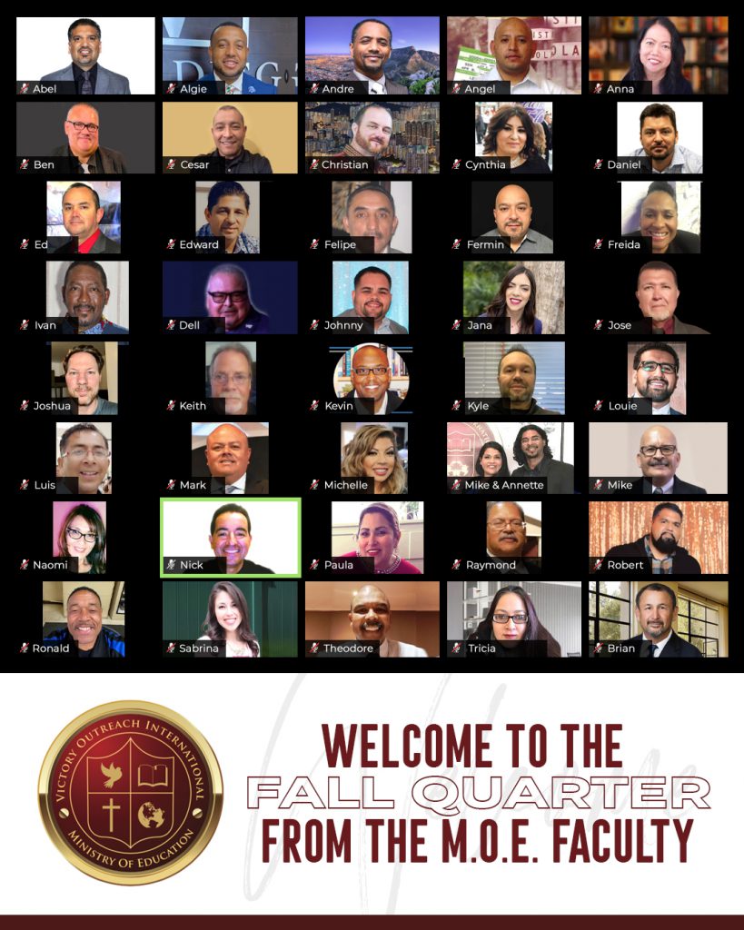 MOE Faculty | Victory Outreach InternationalVictory Outreach International